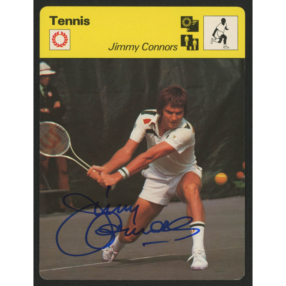 Jimmy Connors Signed 1977-79 Sportscaster Series 1 #118 (JSA ...