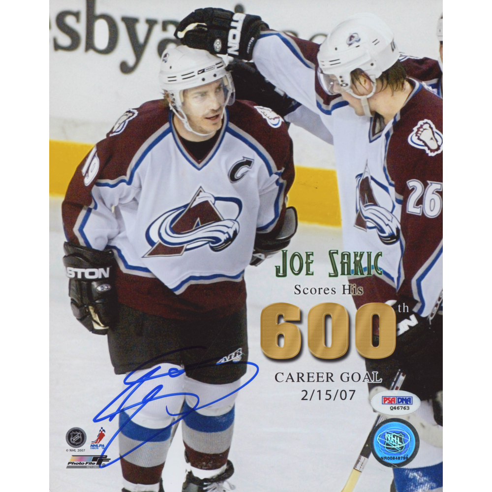Joe Sakic Signed Colorado Avalanche 8x10 Photo (PSA COA) | Pristine Auction