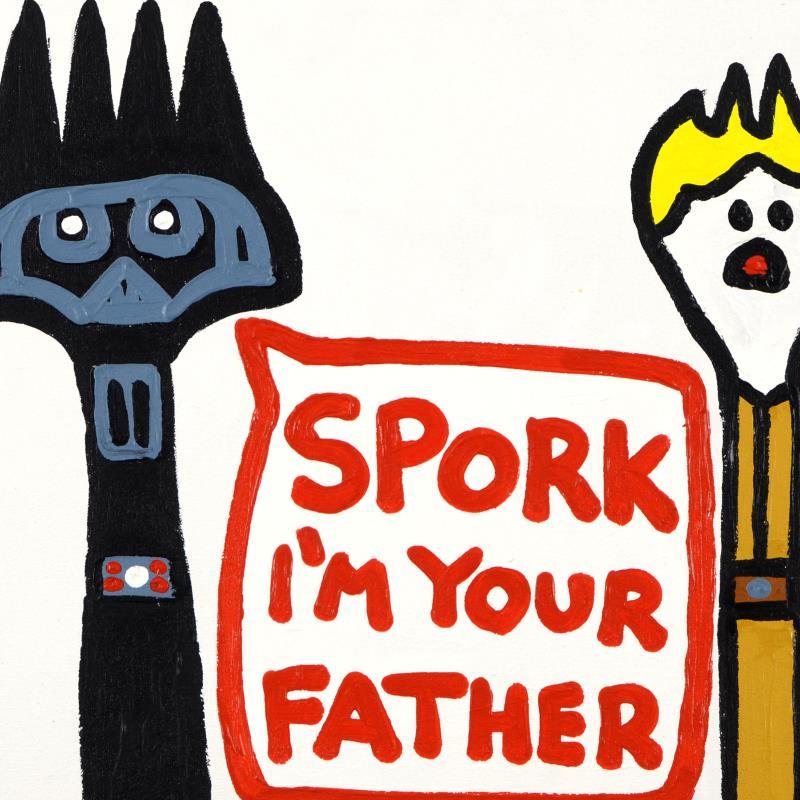Todd Goldman Signed "Spork, I'm Your Father" 24x18 Original Acrylic ...