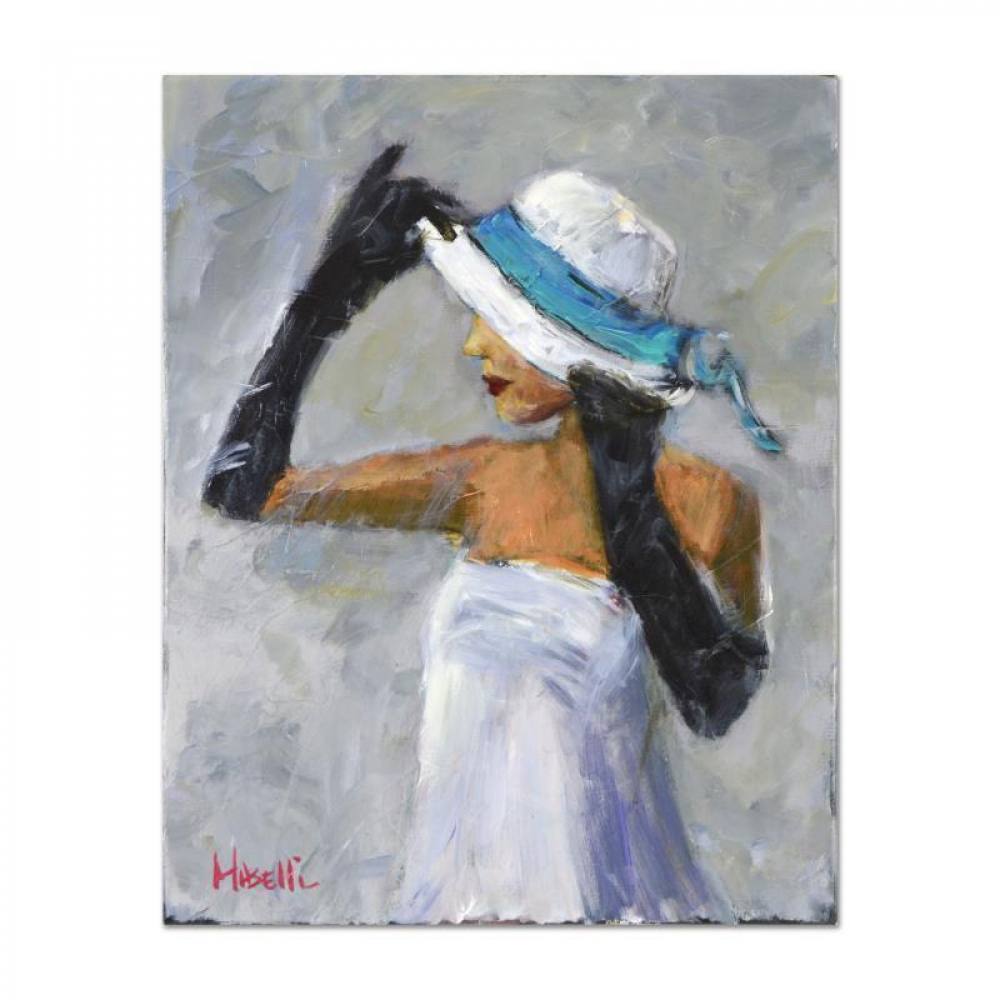 Michael Maselli Signed "Getting Ready for Theater Night" 16x20 Original ...