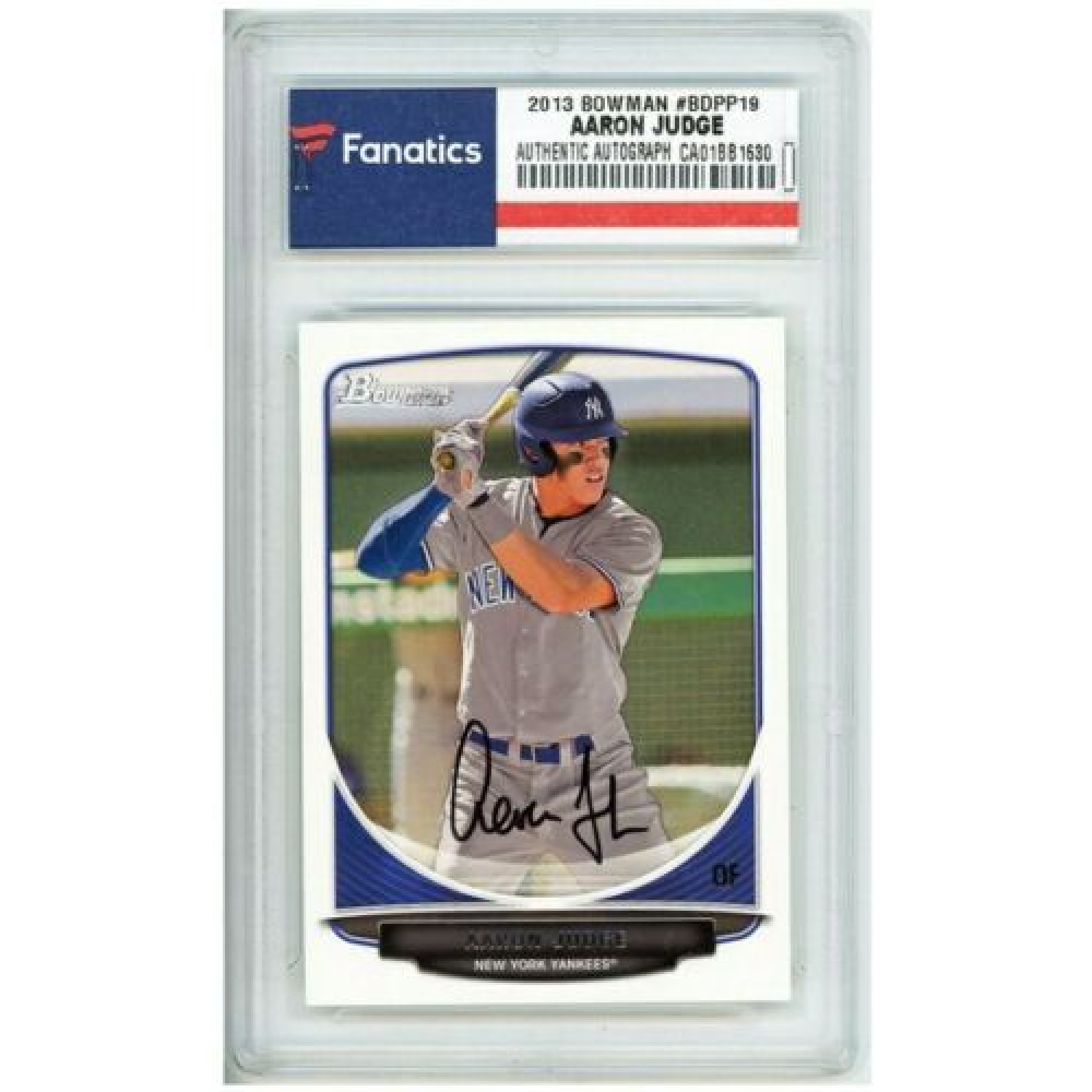 Aaron Judge Signed 2013 Bowman Draft Draft Picks #BDPP19 (Fanatics ...