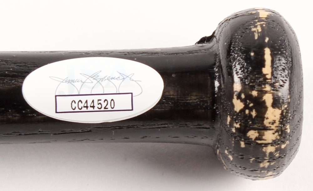 Rawlings Mini Baseball Bat Signed by (5) with John Mule Miles, Carl ...