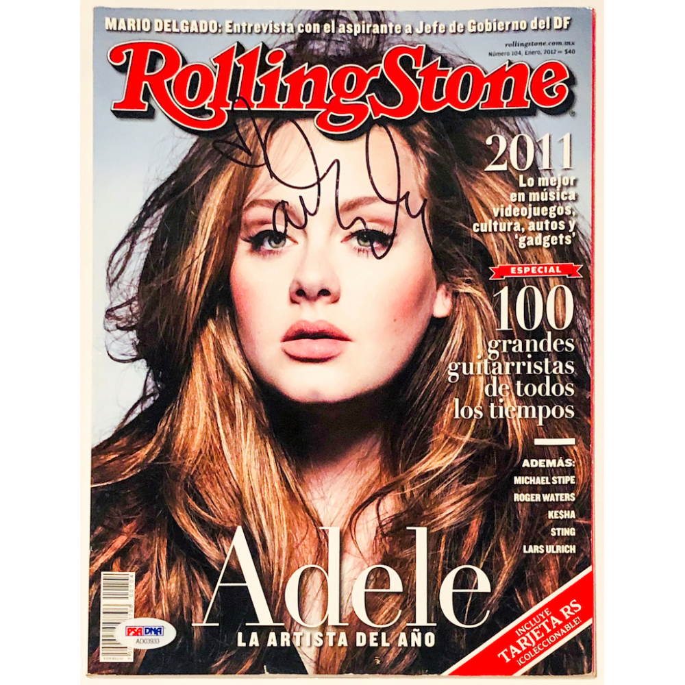 Adele Signed 2012 Rolling Stone Magazine (PSA LOA) | Pristine Auction