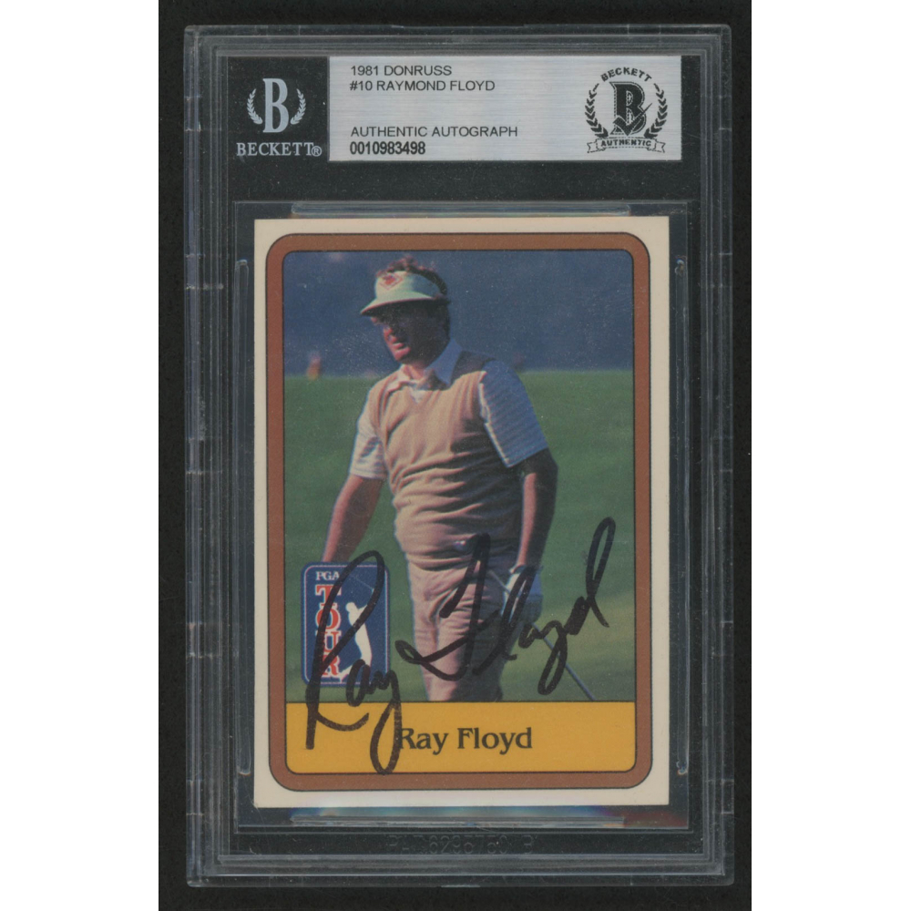 Ray Floyd Signed 1981 Donruss #10 RC (BGS Encapsulated) | Pristine Auction