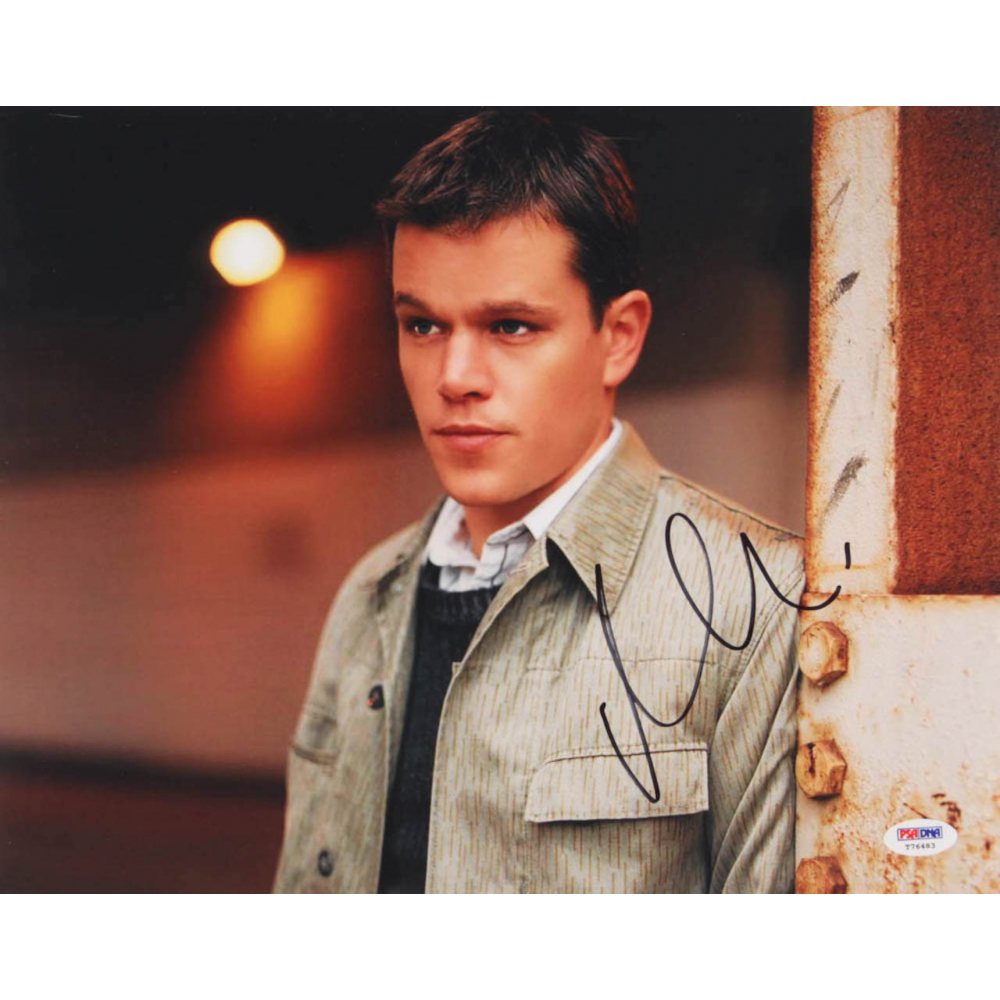 Matt Damon Signed 11x14 Photo (PSA COA) | Pristine Auction