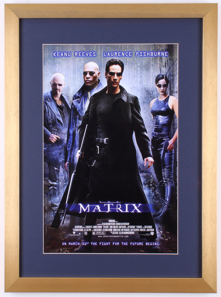 "The Matrix" 17x23 Custom Framed Movie Poster Display | Pristine Auction