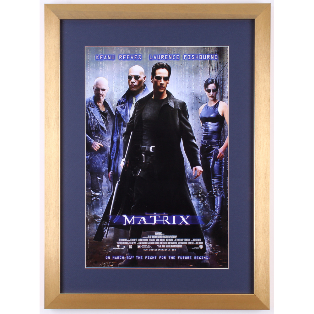 "The Matrix" 17x23 Custom Framed Movie Poster Display | Pristine Auction