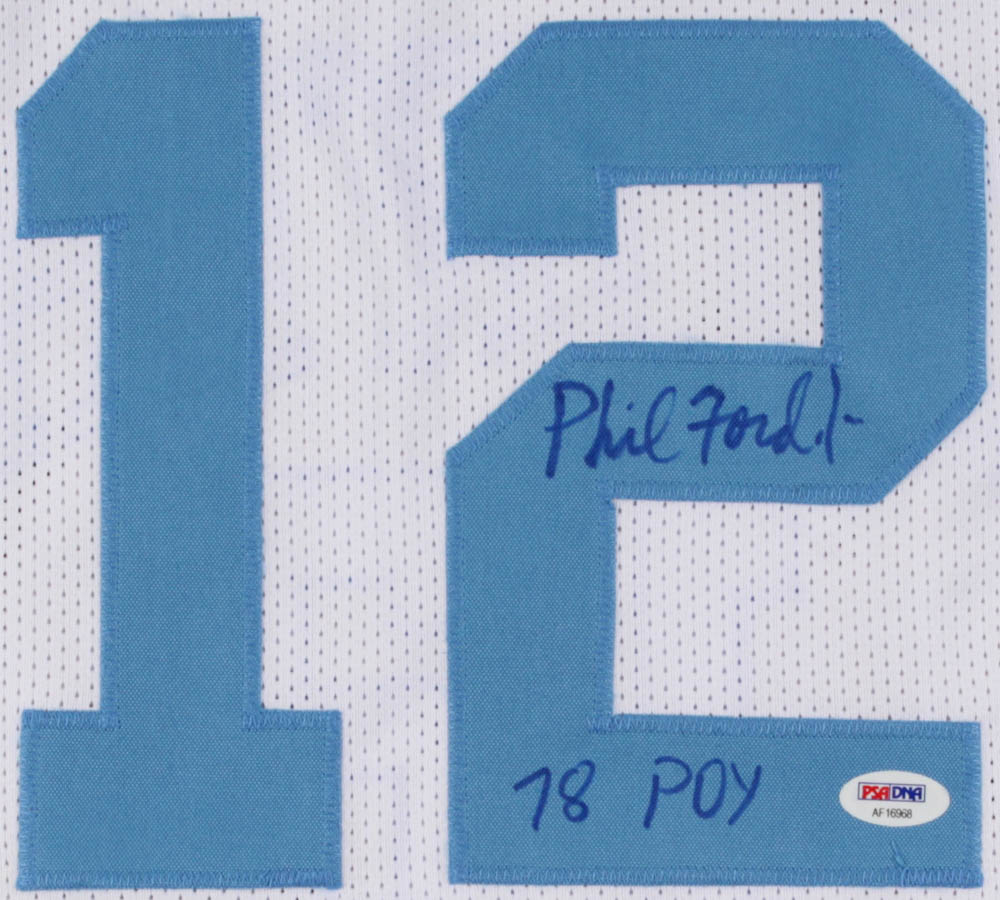 Phil Ford Signed North Carolina Tar Heels Jersey Inscribed "78 POY ...