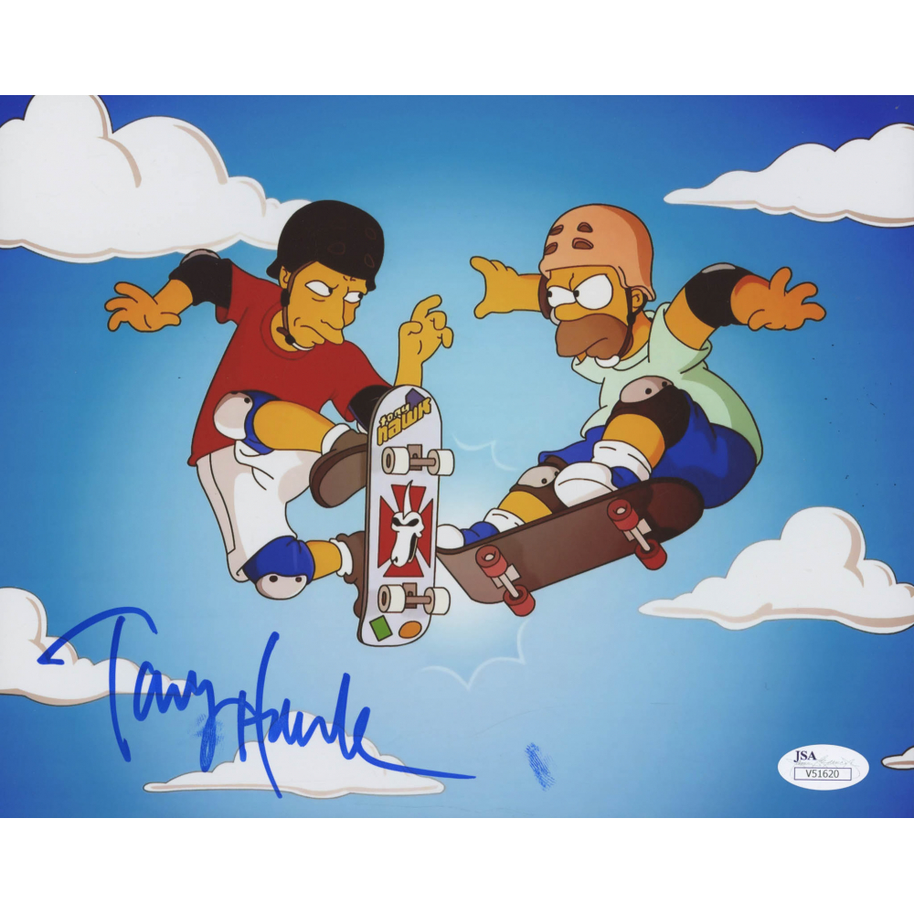 Tony Hawk Signed "The Simpsons" 8x10 Photo (JSA COA) | Pristine Auction