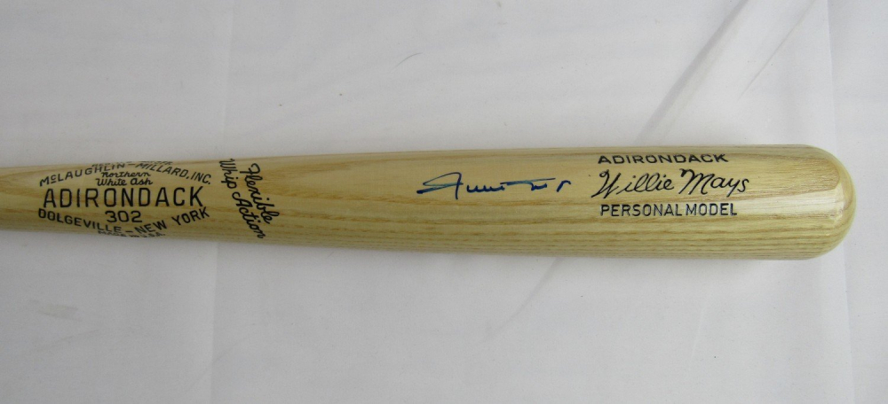 Willie Mays Signed Adirondack Player Model Baseball Bat (PSA Hologram ...