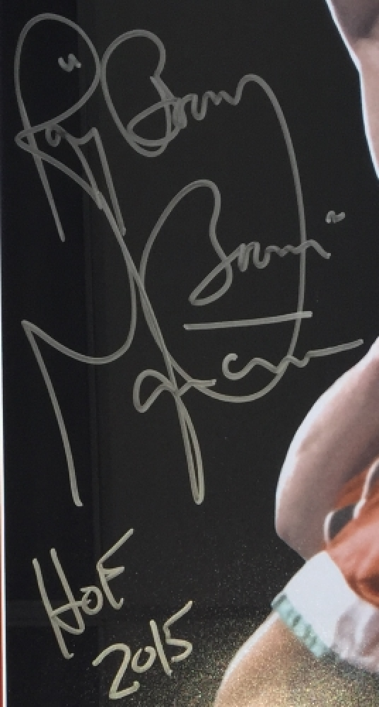 Ray Mancini Signed 22x27 Custom Framed Photo Display Inscribed "Italian ...