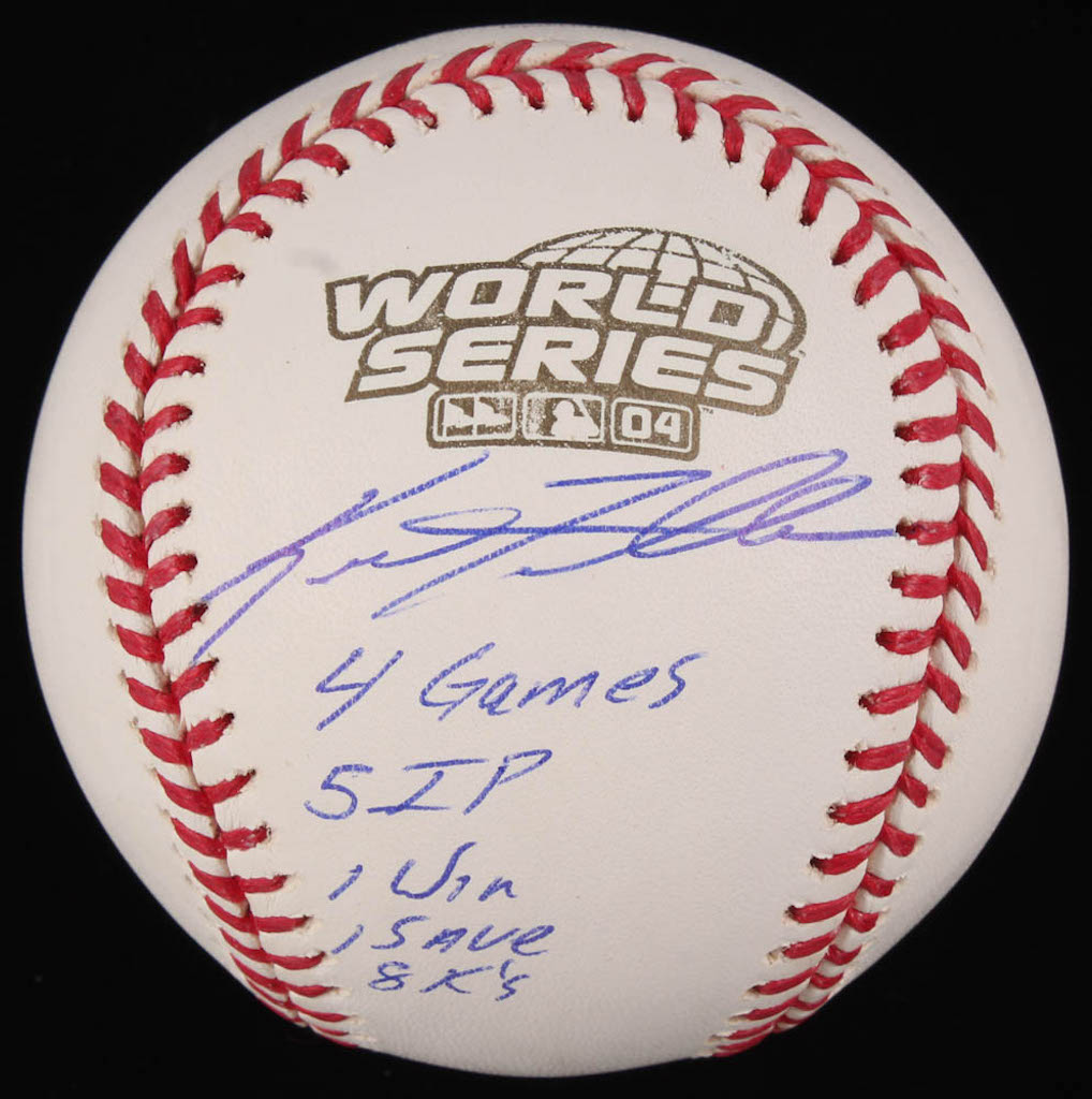 Keith Foulke Signed 2004 World Series Baseball With (5) Inscriptions ...