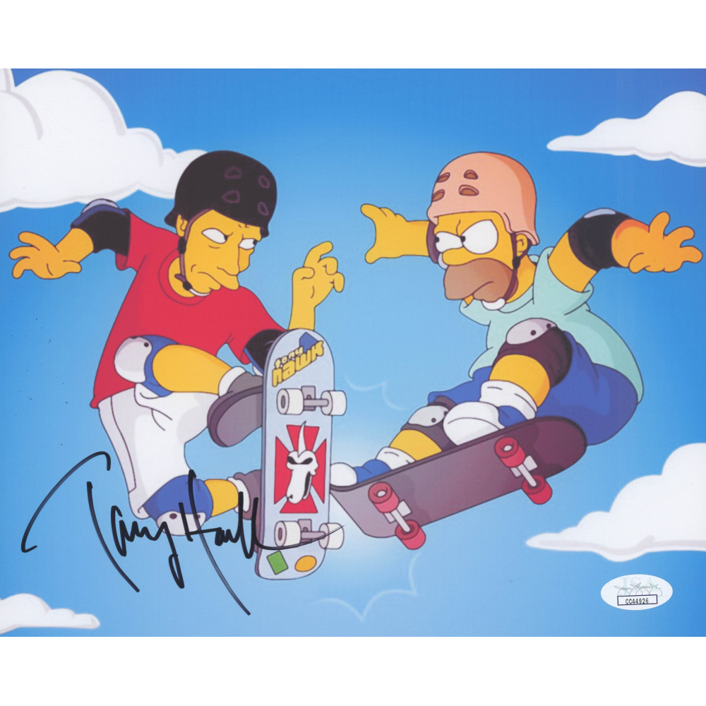 Tony Hawk Signed "The Simpsons" 8x10 Photo (JSA COA) | Pristine Auction
