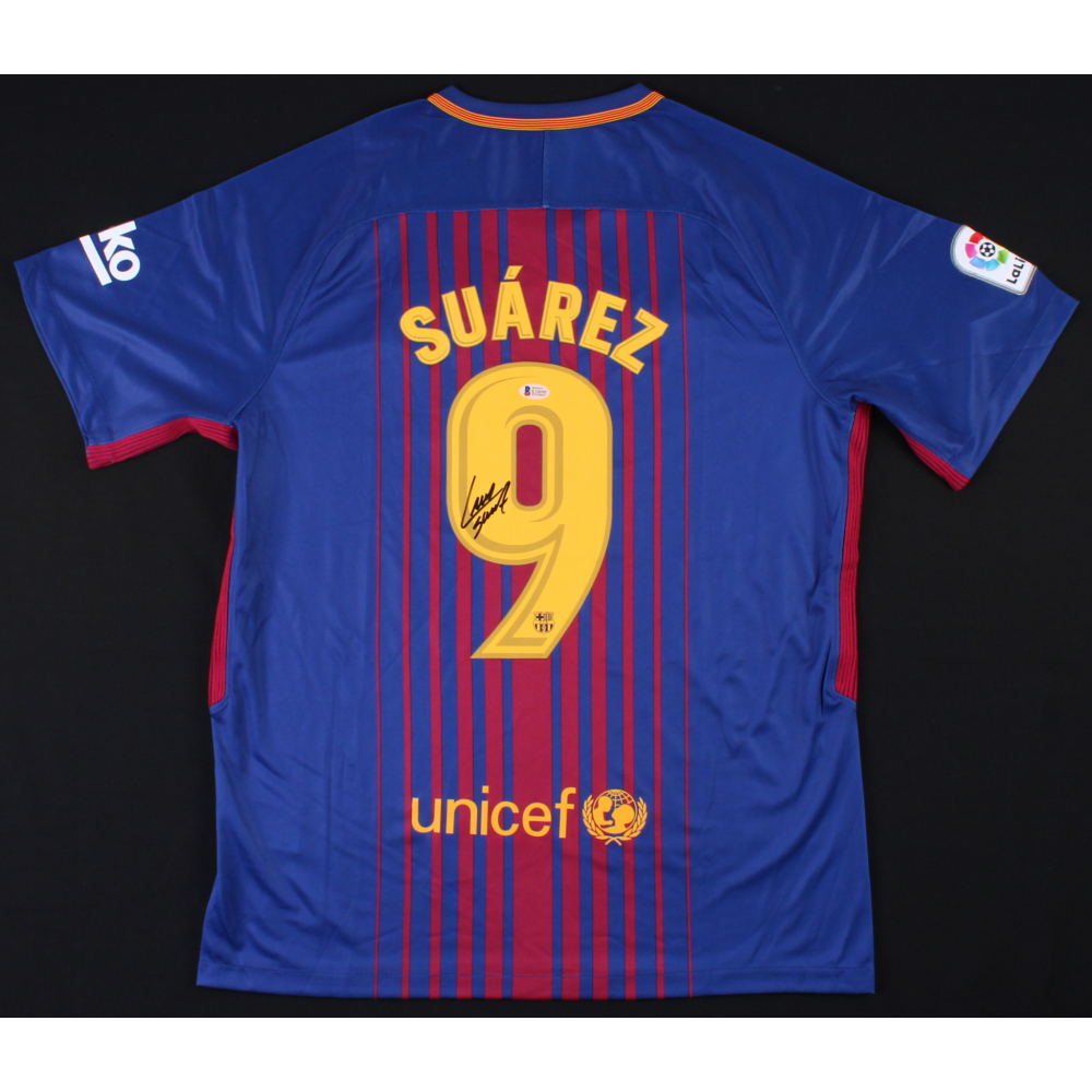 Luis Suarez Signed FC Barcelona Jersey (Beckett COA) | Pristine Auction