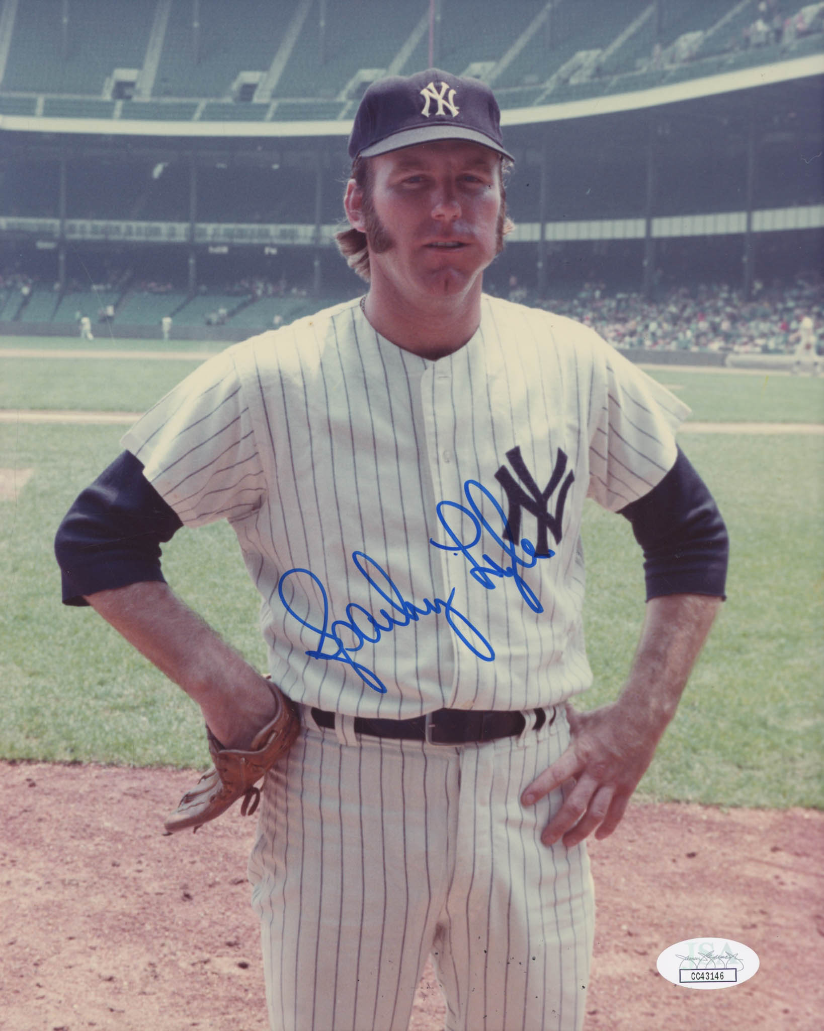 Sparky Lyle Signed New York Yankees 8x10 Photo (JSA COA) | Pristine Auction