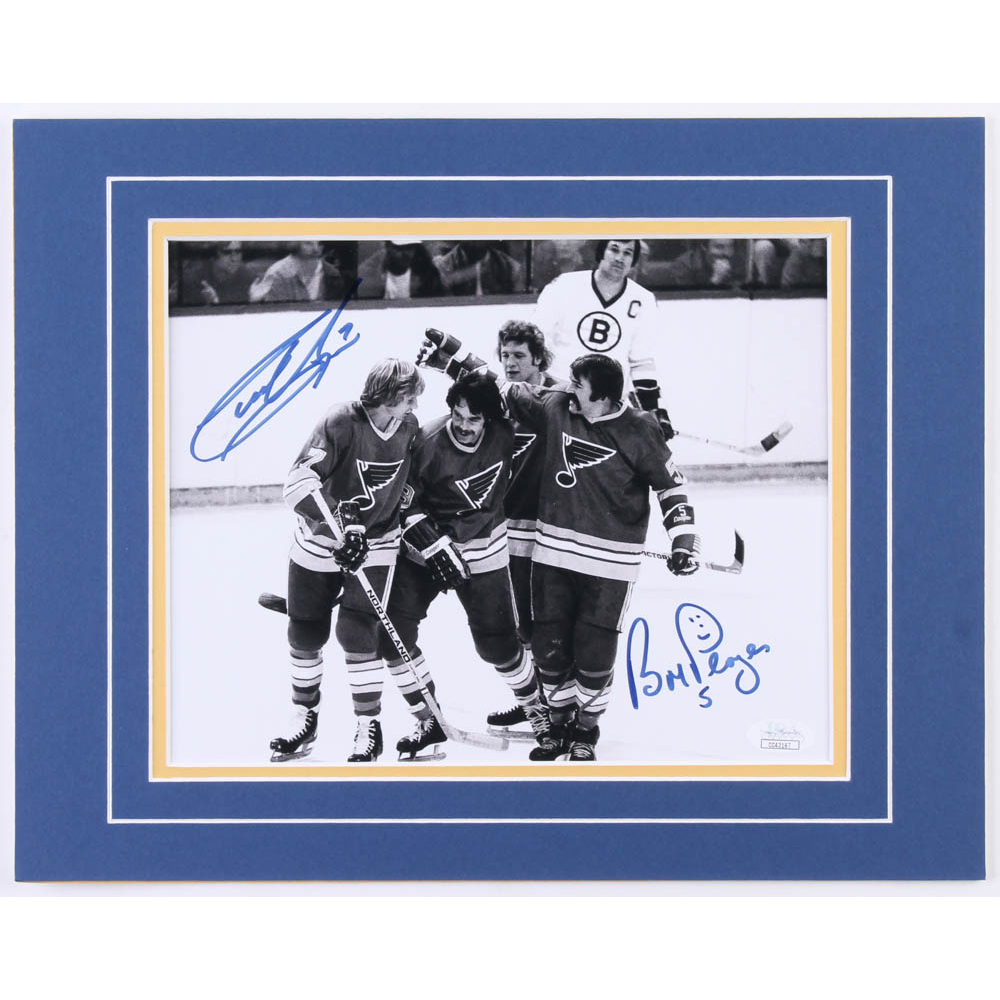 Bob Plager & Garry Unger Signed St. Louis Blues 11x14 Custom Matted ...