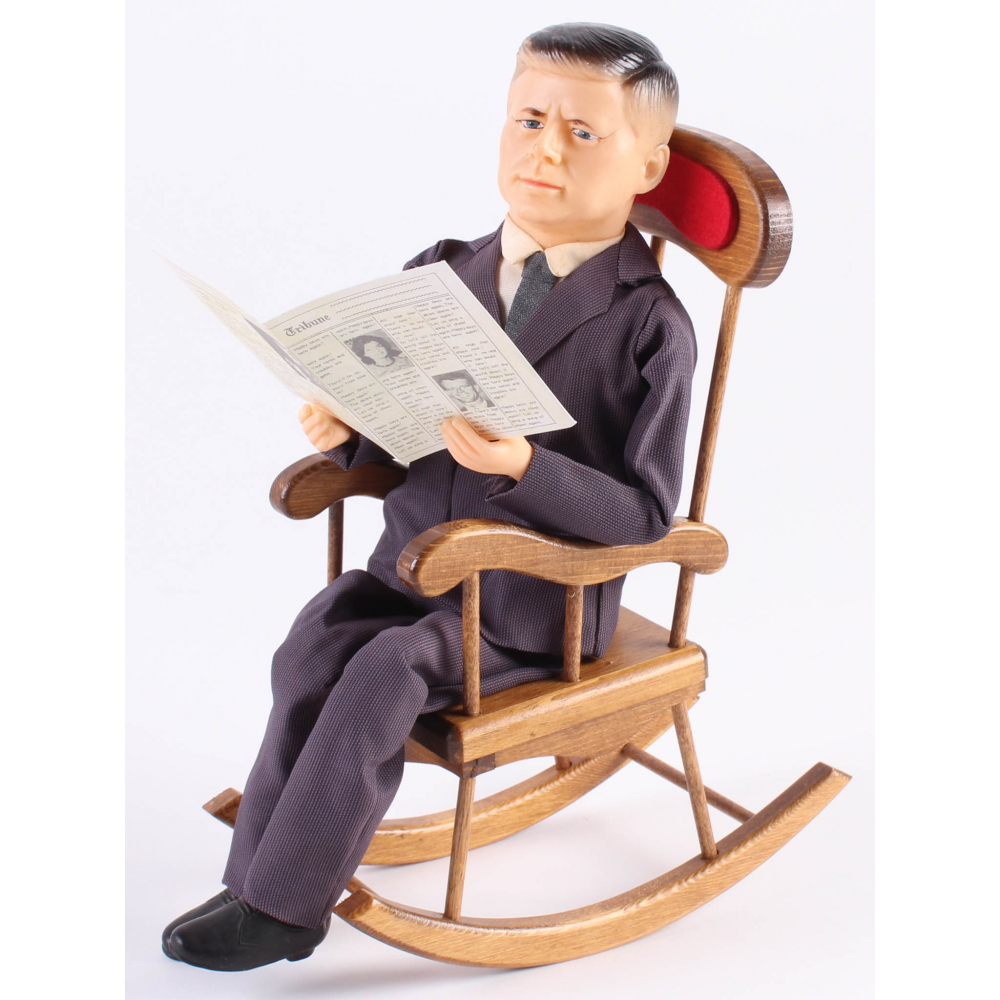 Vintage John F. Kennedy LE Kamar Doll with Rocking Chair (Kamar LOA ...