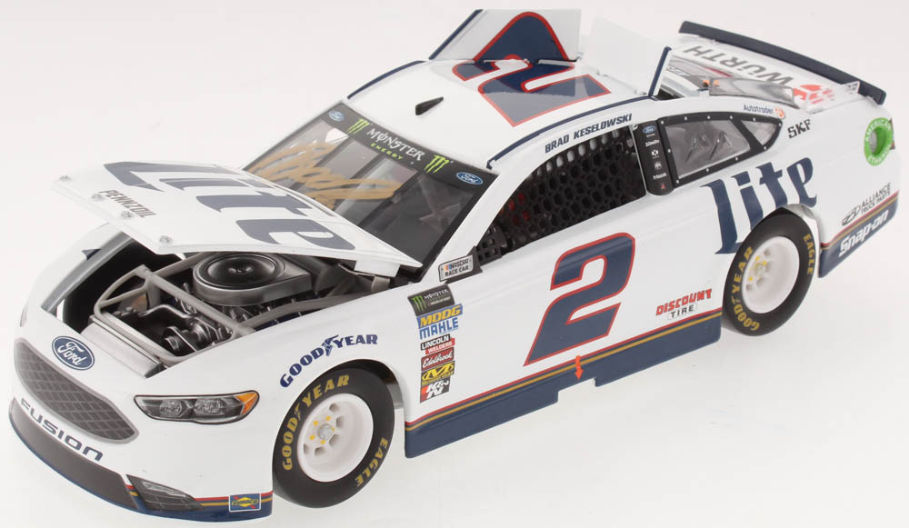 Brad Keselowski Signed 2018 NASCAR #2 Miller Lite - 1:24 Premium Action ...