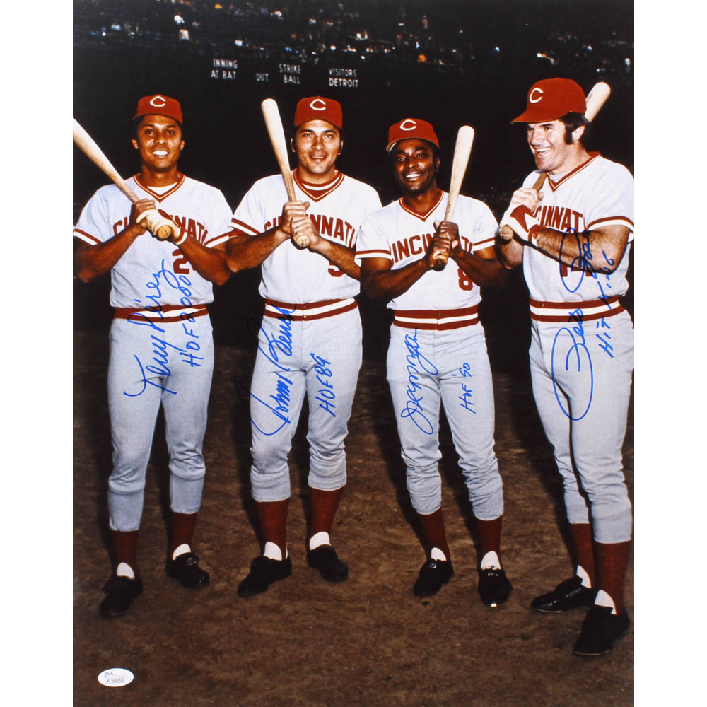 1970's Reds "Big Red Machine" 16x20 Photo Team-Signed by (4) with Tony ...