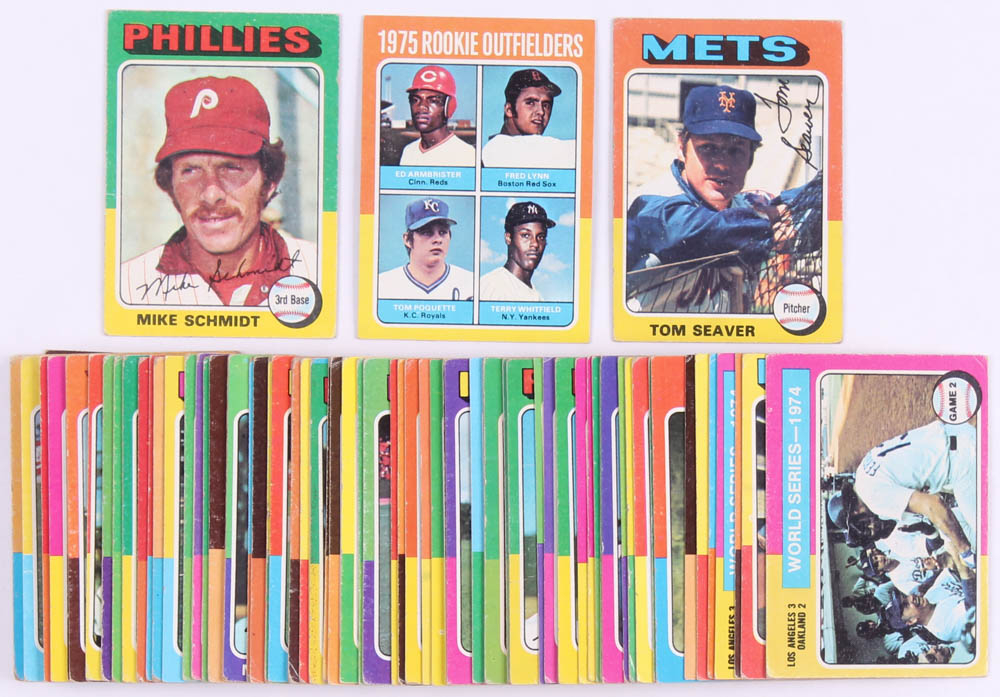 Lot of (72) 1975 Topps Baseball Cards With #370 Tom Seaver, #622 Rookie ...