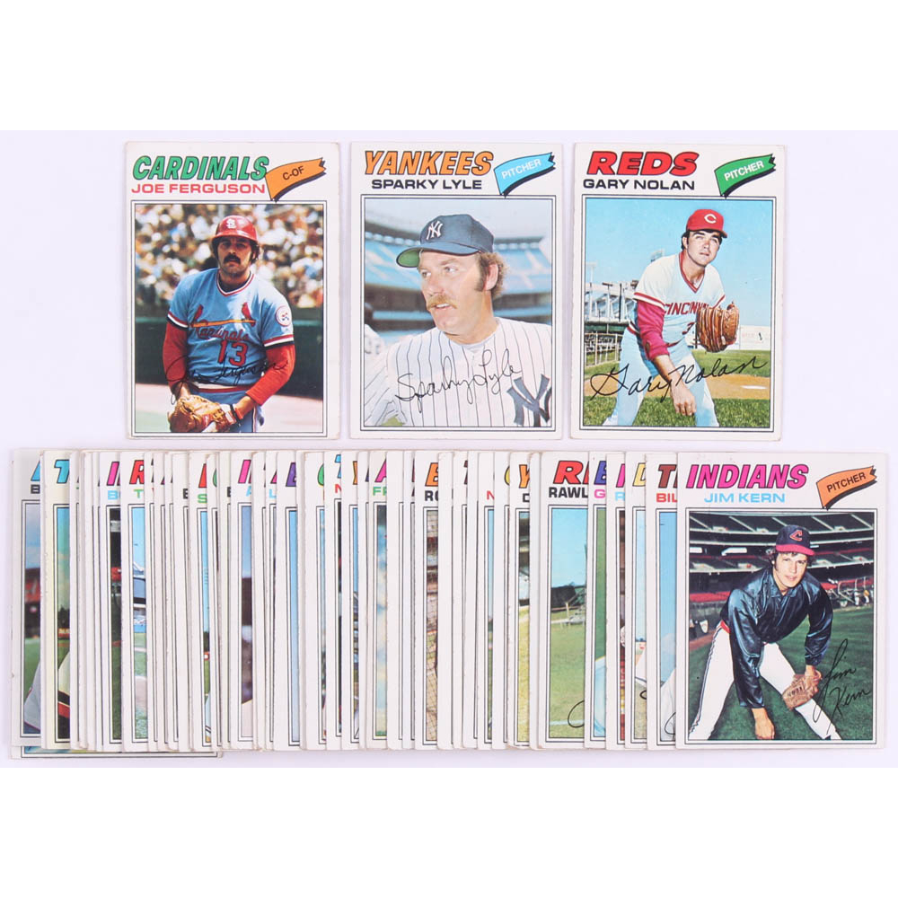 Lot of (52) 1977 Topps Baseball Cards With #573 Joe Ferguson, #598 ...