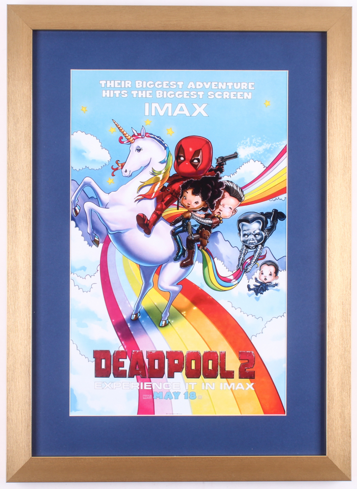 "Deadpool 2" 16x22 Custom Framed Movie Poster Display | Pristine Auction