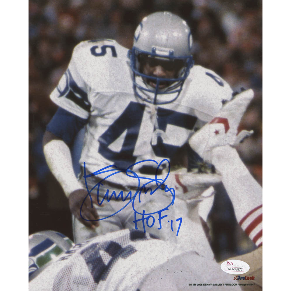 Kenny Easley Signed Seahawks 8x10 Photo Inscribed "HOF '17" (JSA ...