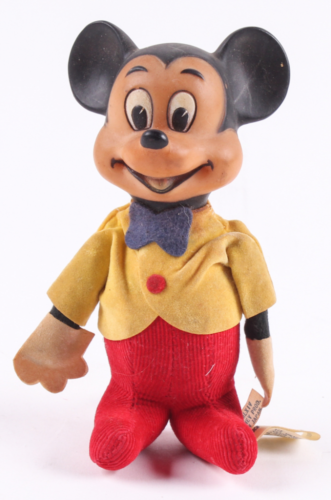 Vintage 1950 s Mickey Mouse 6 Plush Doll Pristine Auction