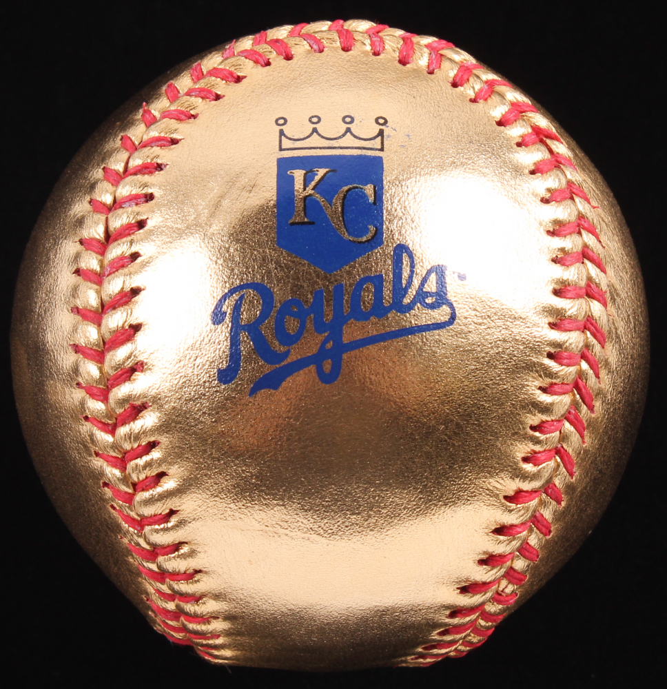 Kansas City Royals Logo 24KT Gold OML Baseball with High Quality ...
