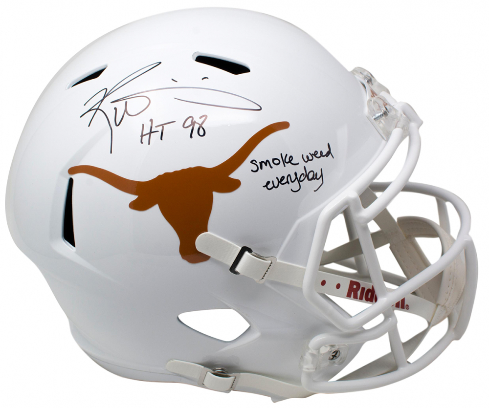 Ricky Williams Signed Texas Longhorns Full-Size Speed Helmet Inscribed ...