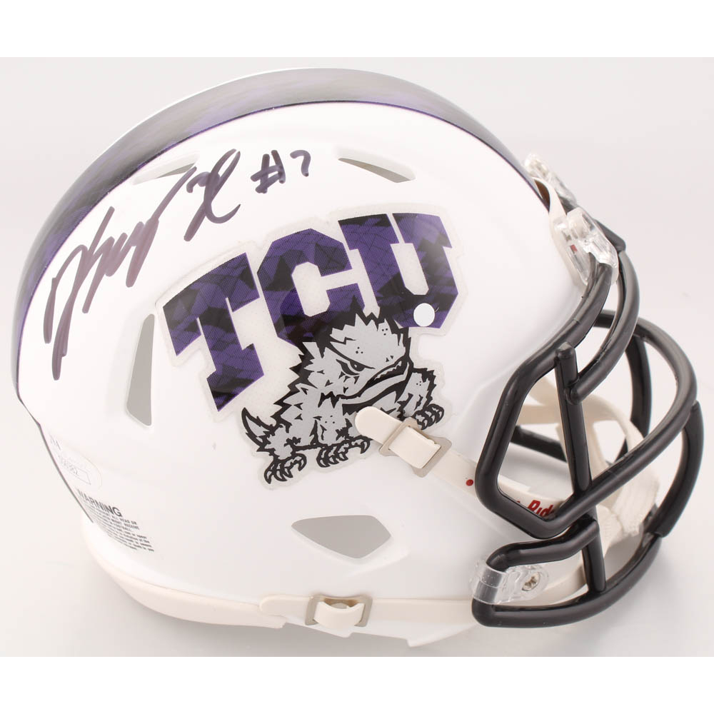 Kenny Hill Signed TCU Horned Frogs Speed Mini Helmet (JSA COA ...