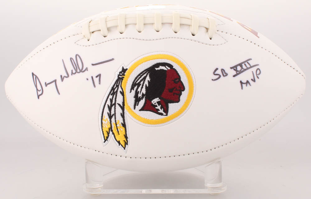 Doug Williams Signed Washington Redskins Logo Football Inscribed "SB ...