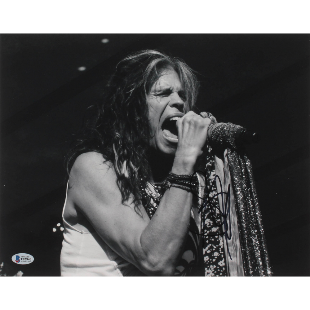 Steven Tyler Signed "Aerosmith" 11x14 Photo (Beckett COA) | Pristine ...