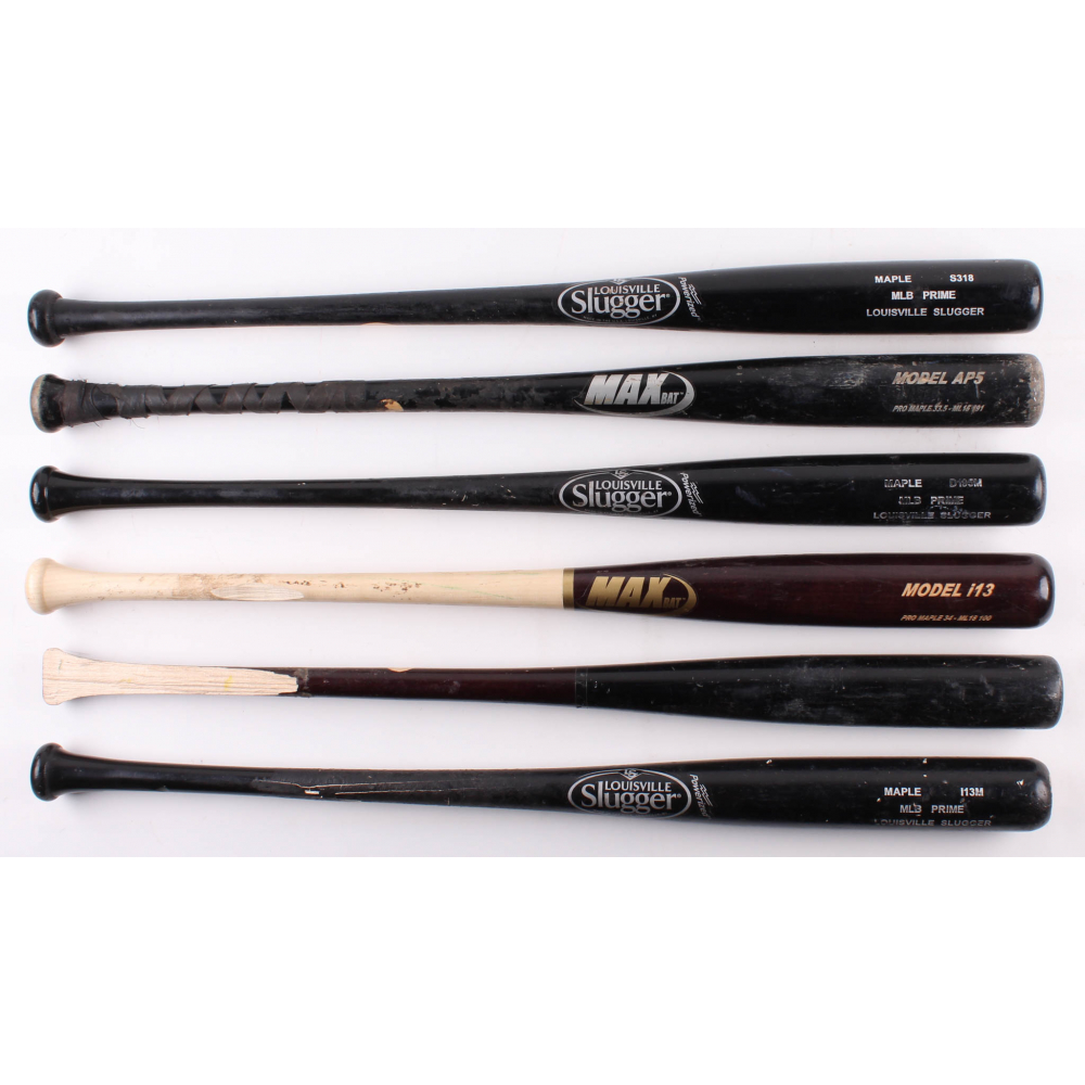 Lot of (6) Assorted Game-Used Baseball Bats | Pristine Auction