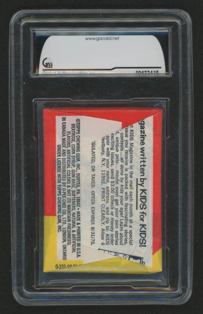 1975 Topps Mini Wax Pack (global 8.5) | Pristine Auction