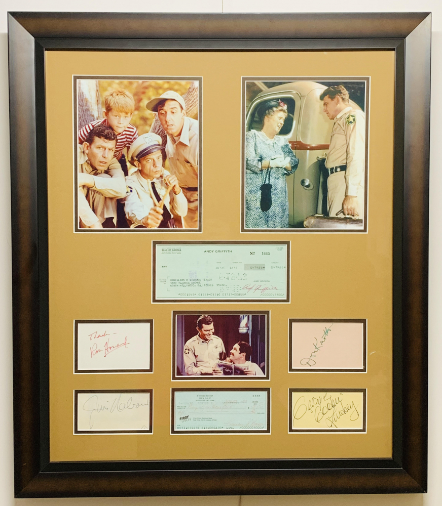 "The Andy Griffith Show" 25x29.5 Custom Framed Display Signed by (6 ...