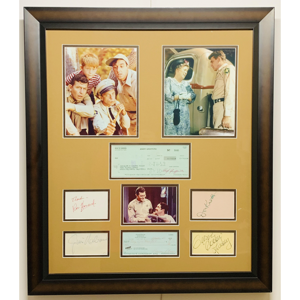 "The Andy Griffith Show" 25x29.5 Custom Framed Display Signed by (6 ...
