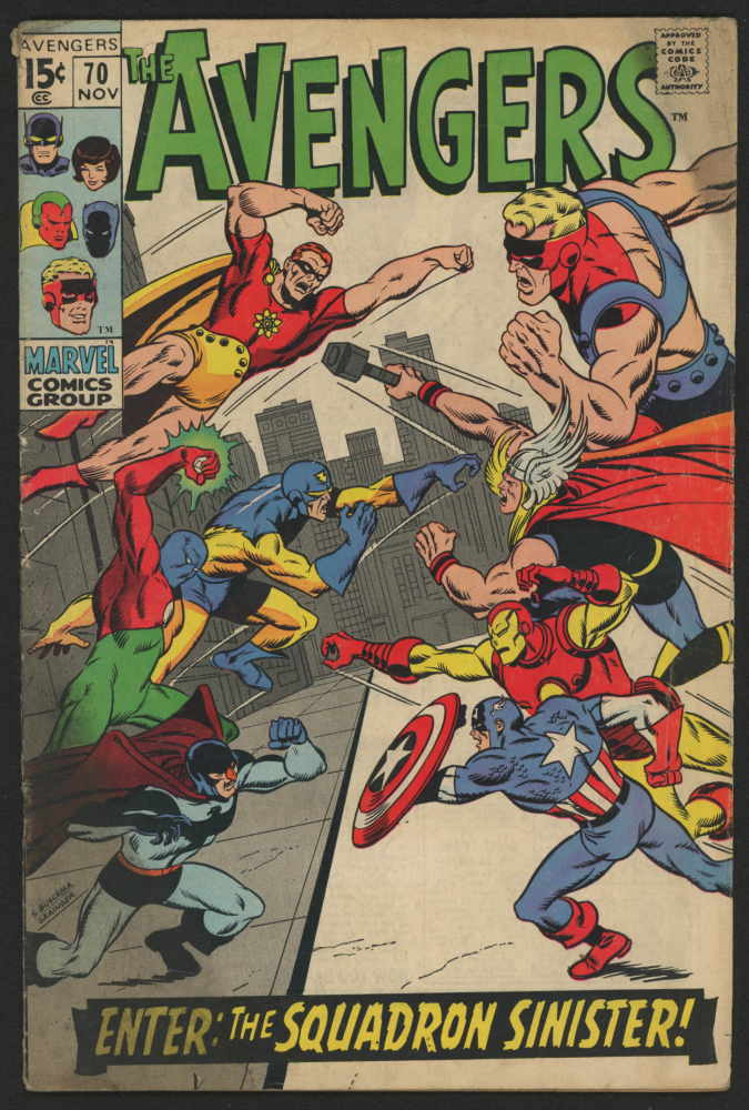 Vintage 1969 "The Avengers" Issue #70 Marvel Comic Book | Pristine Auction
