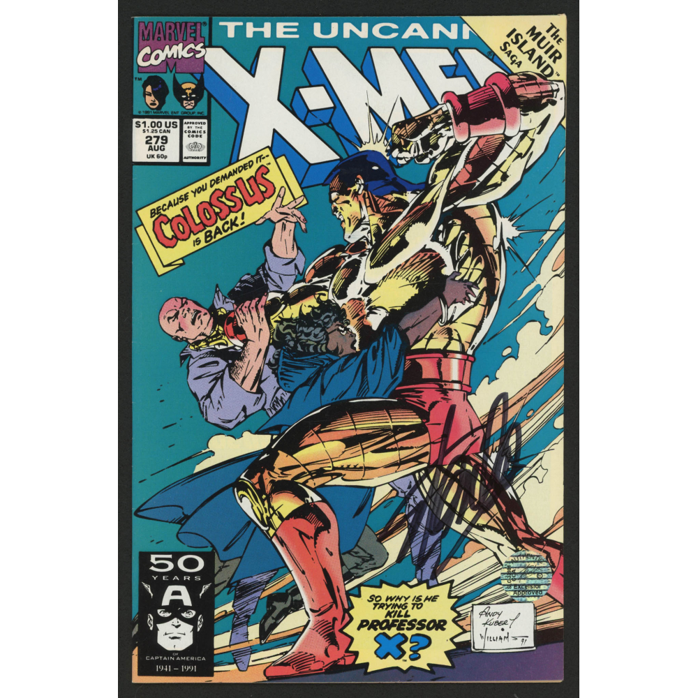 Stan Lee Signed 1991 "The Uncanny X-Men" Issue #279 Marvel Comic Book ...