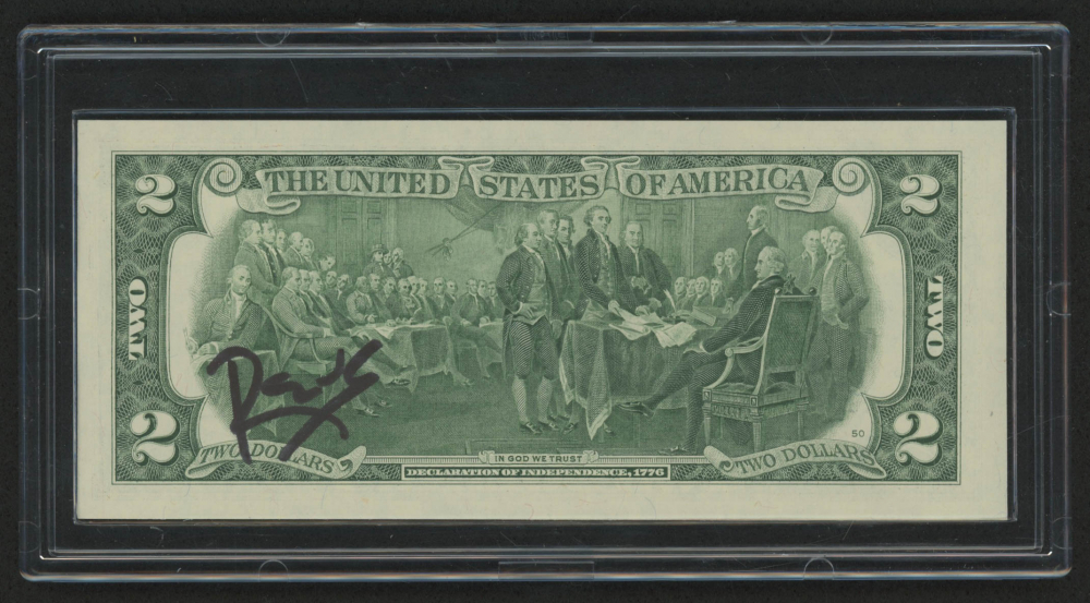 Rency Signed "Gotham City" $2 Artwork Bill (PA LOA) | Pristine Auction