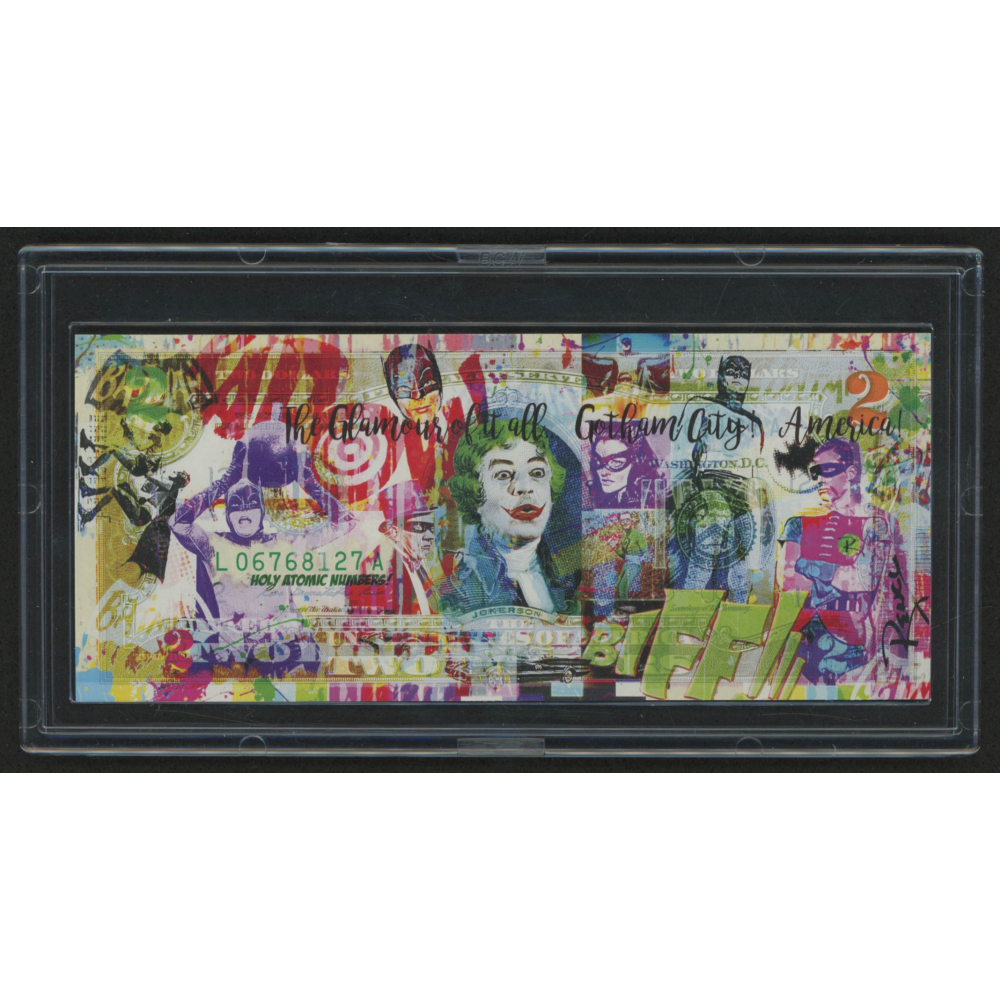 Rency Signed "Gotham City" $2 Artwork Bill (PA LOA) | Pristine Auction