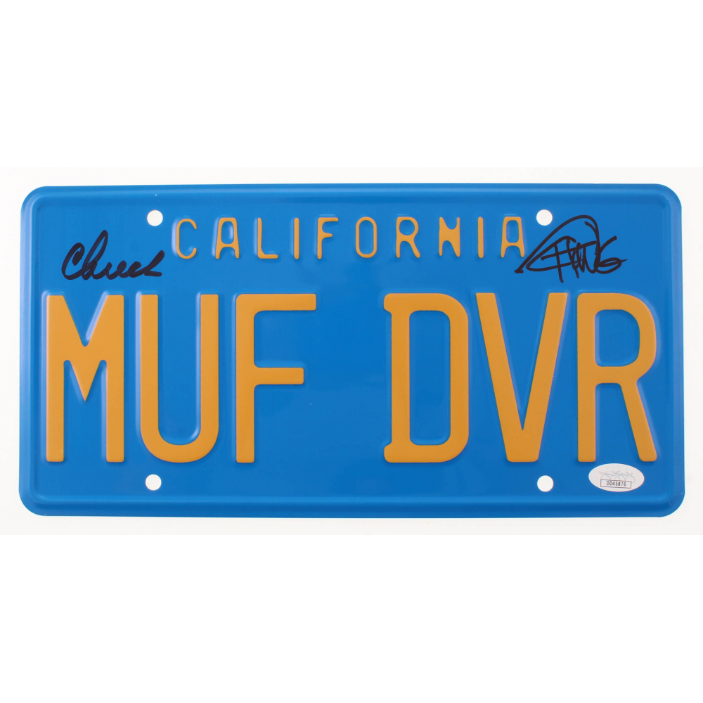 Cheech Marin & Tommy Chong Signed "Up in Smoke" License Plate (JSA COA ...