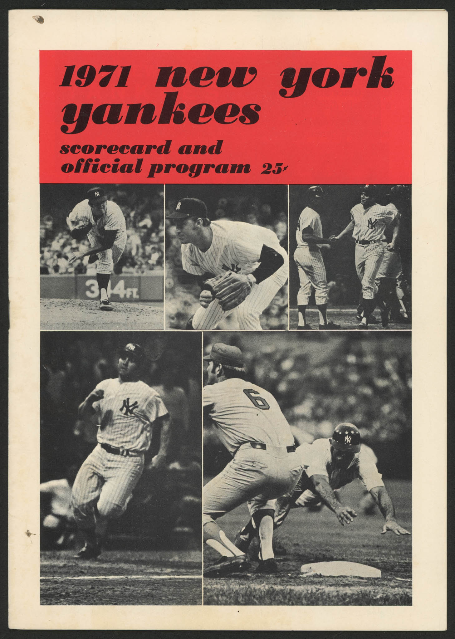 Official 1971 New York Yankees Score Card Program | Pristine Auction