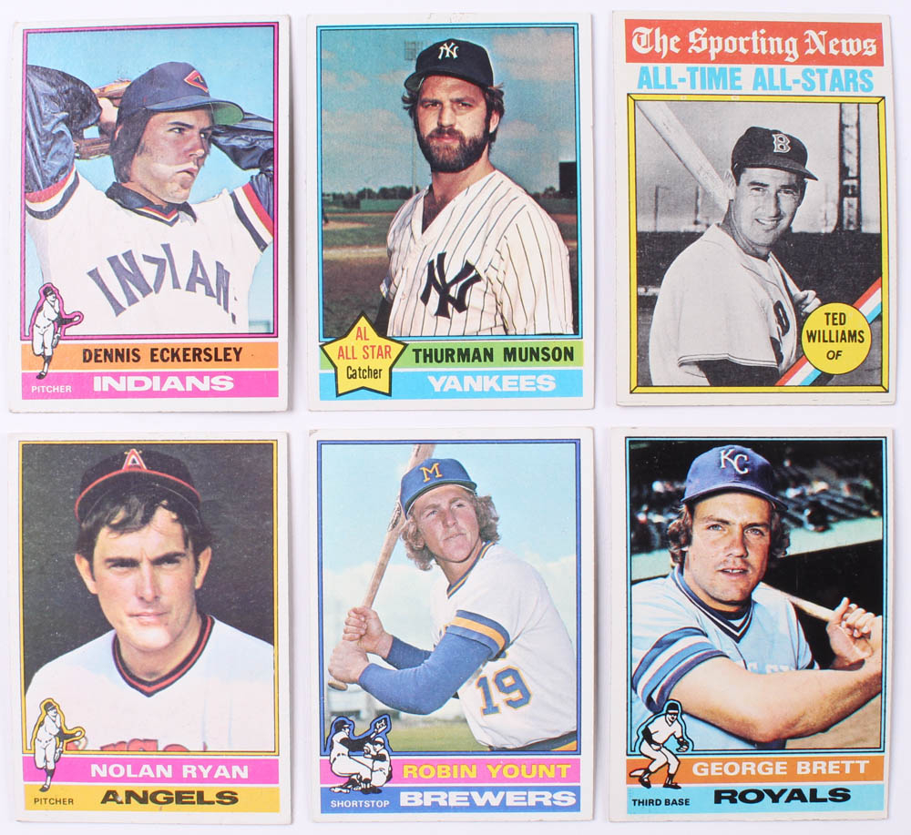 Complete Set of (660) 1976 Topps Baseball Cards with #19 George Brett ...