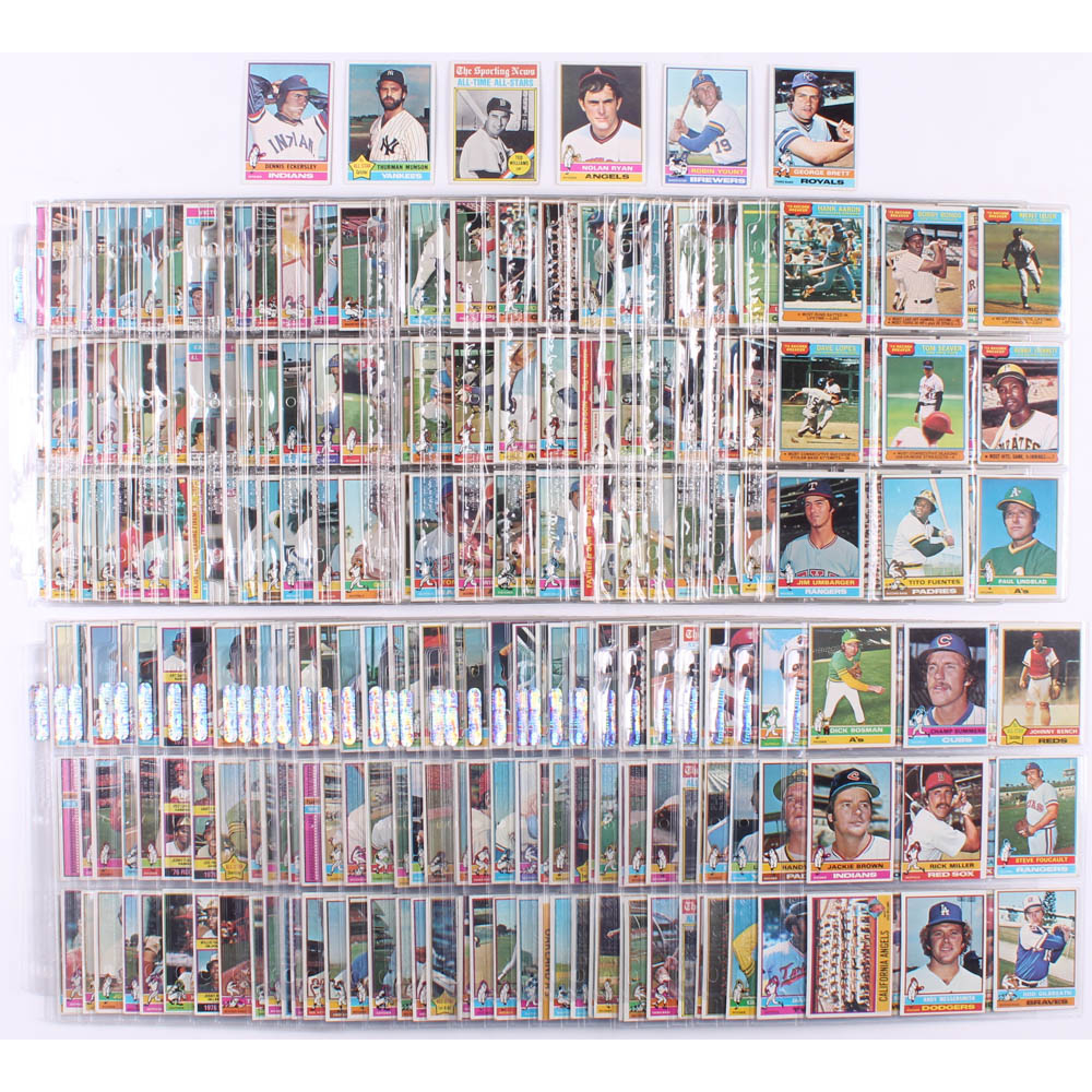 Complete Set of (660) 1976 Topps Baseball Cards with #19 George Brett ...