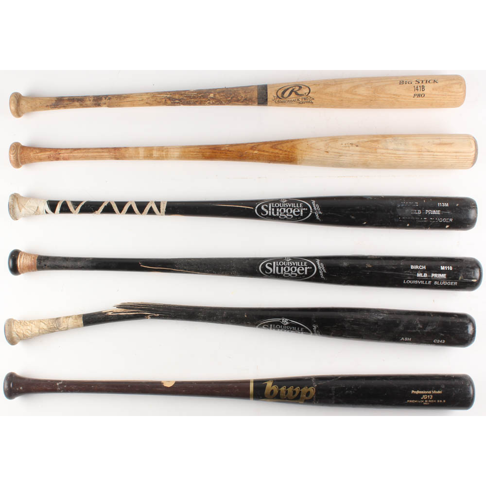 Lot of (6) Assorted Game-Used Baseball Bats | Pristine Auction
