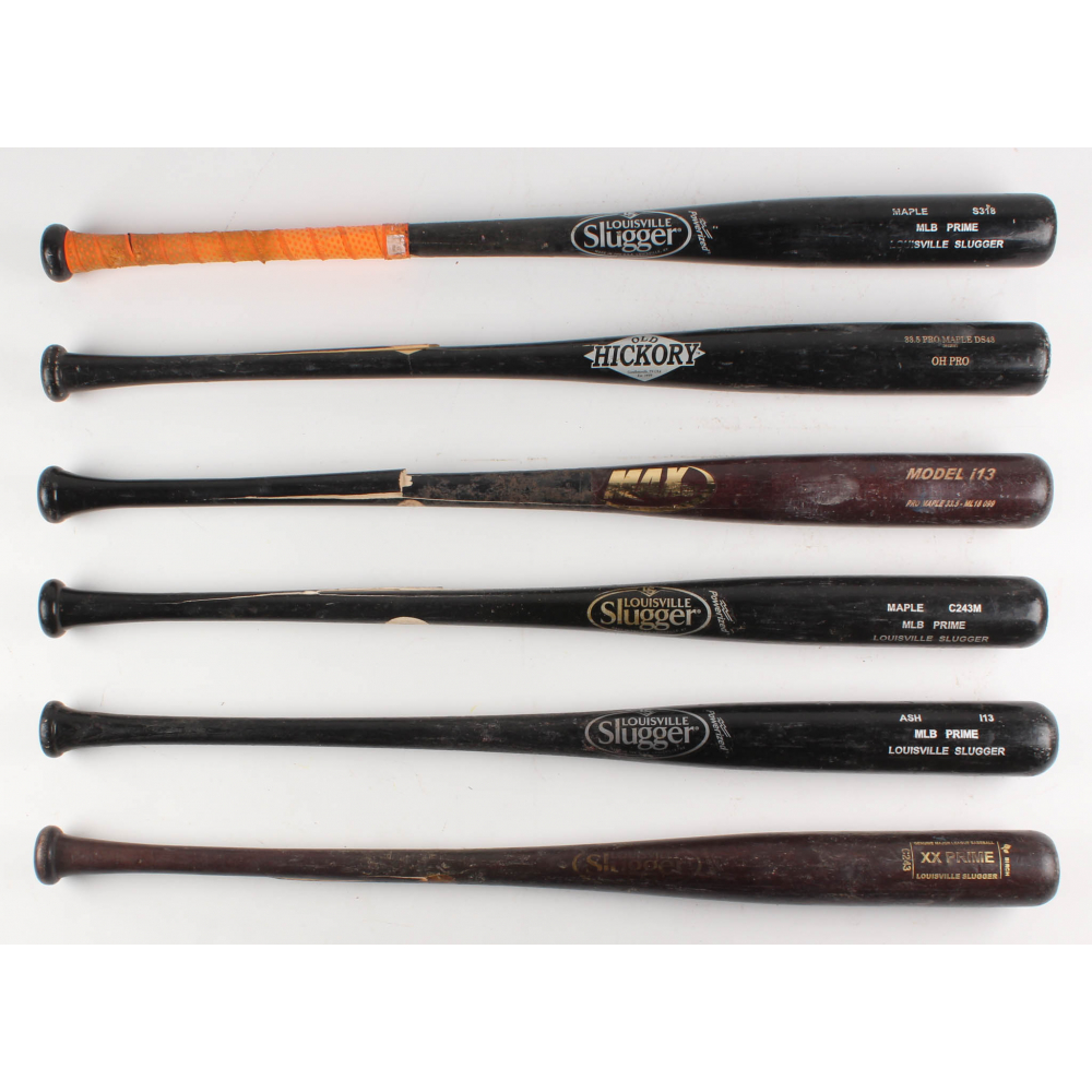 Lot of (6) Assorted Game-Used Baseball Bats | Pristine Auction