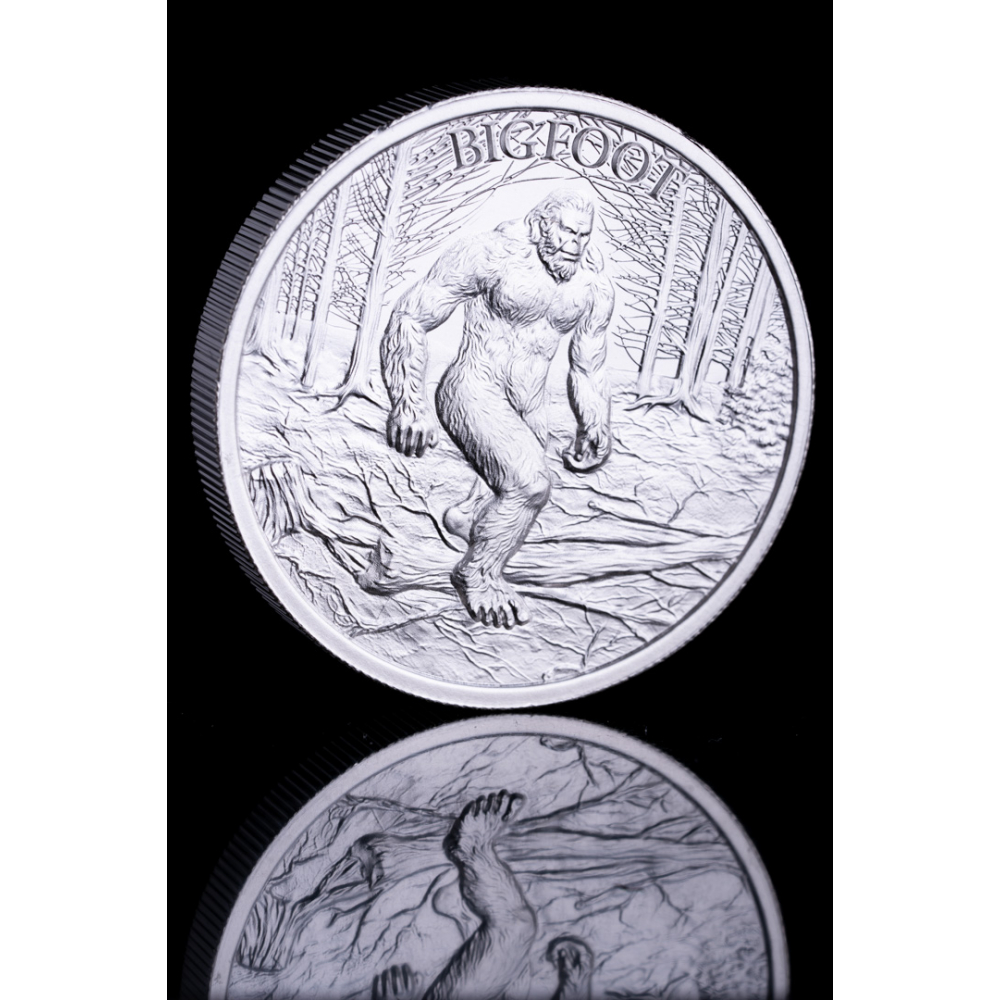 2 oz Bigfoot High Relief Silver Bullion Round | Pristine Auction