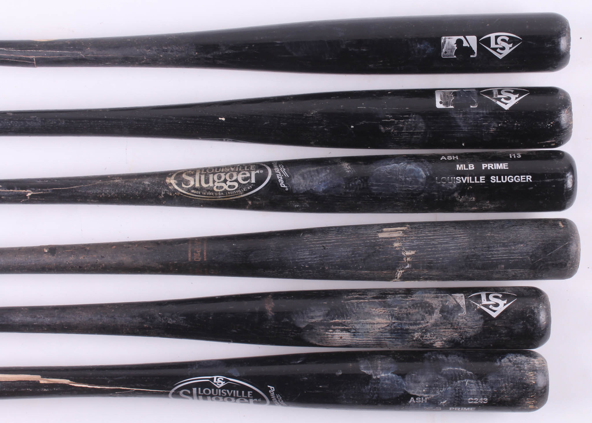 Lot of (6) Assorted Game-Used Baseball Bats | Pristine Auction