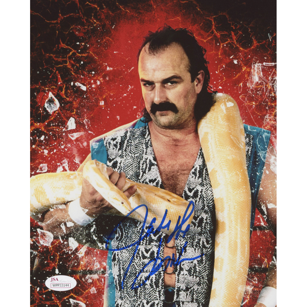 Jake "The Snake" Roberts Signed WWE 8x10 Photo (JSA COA) | Pristine Auction